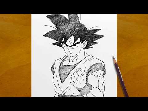 Goku Pencil Drawing Step by Step | Anime Style