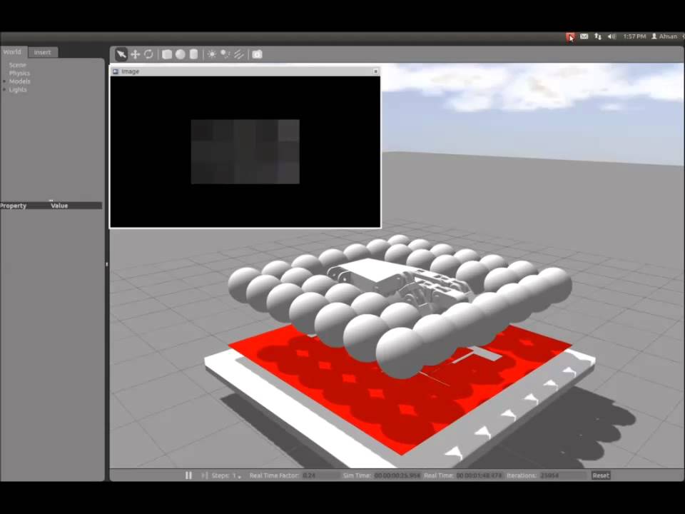 SkinSim: A Simulation Environment for Multimodal Robot Skin - YouTube