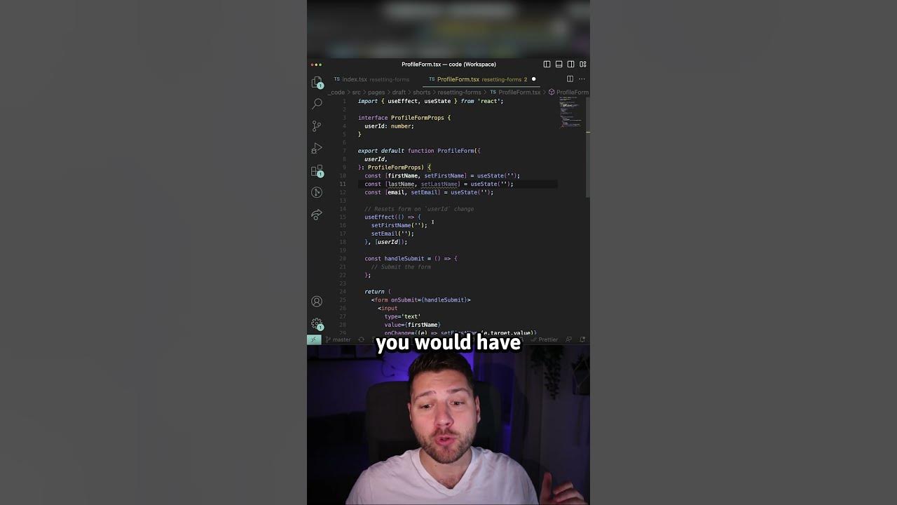 Resetting Forms In React Youtube