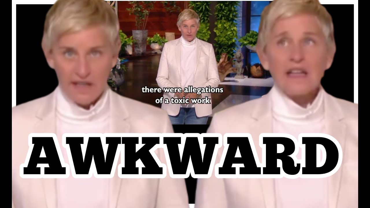 ELLEN DEGENERES FINALLY SPEAKS OUT ON HER SHOW...THIS IS VERY AWKWARD ...
