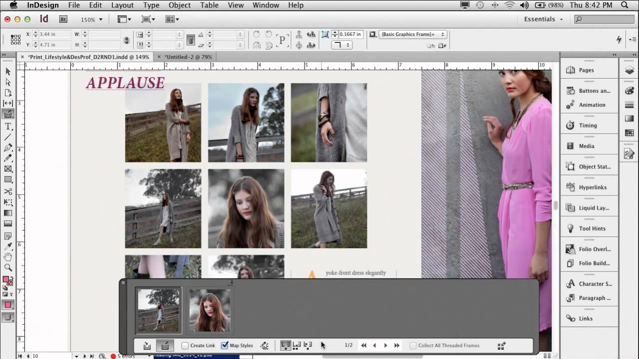 [어도비] 인디자인 CS6에서 내용 수집 툴 사용하기 - InDesign CS6 - YouTube
