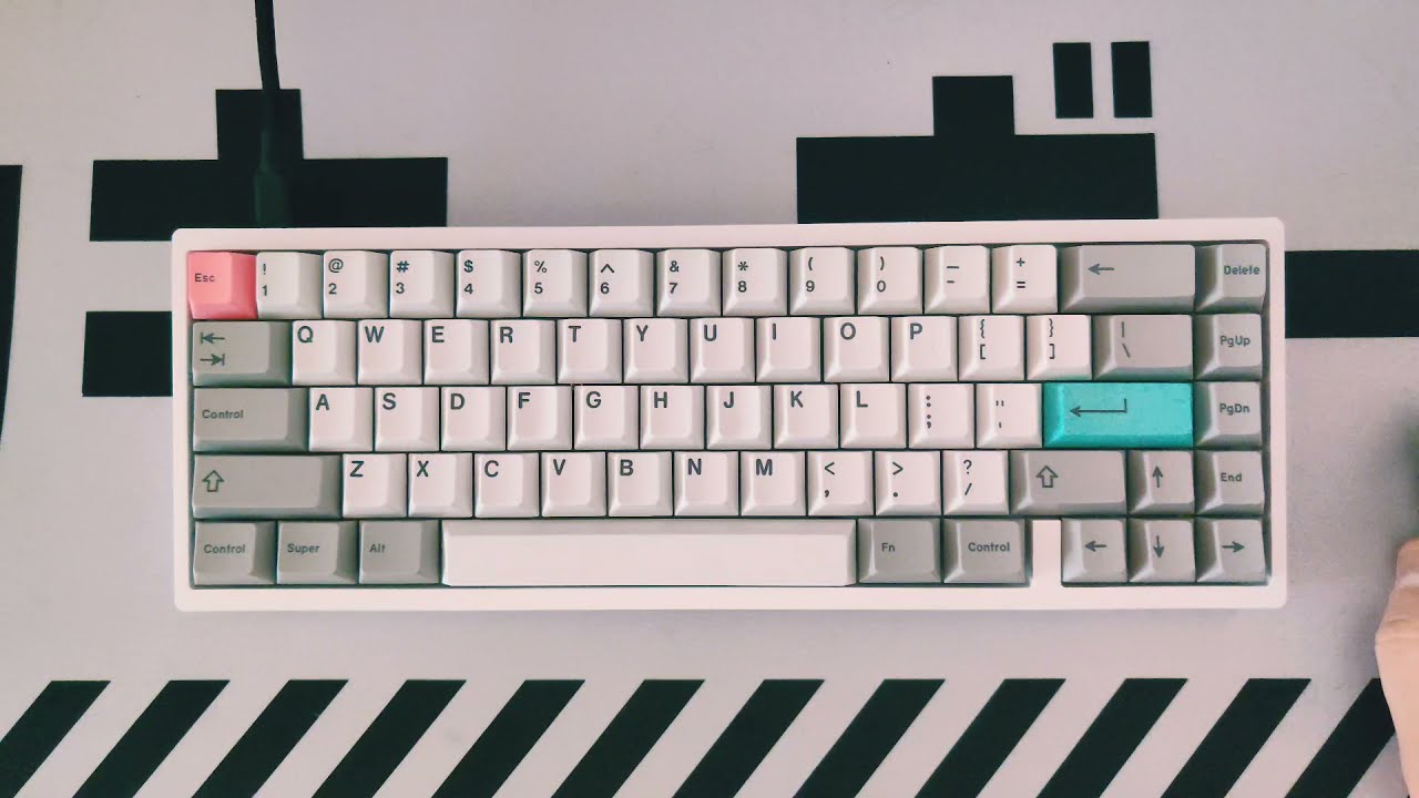 GMK Modo Light on KBD67 Lite R2 (PE foam and Tape modded) with Hippo ...