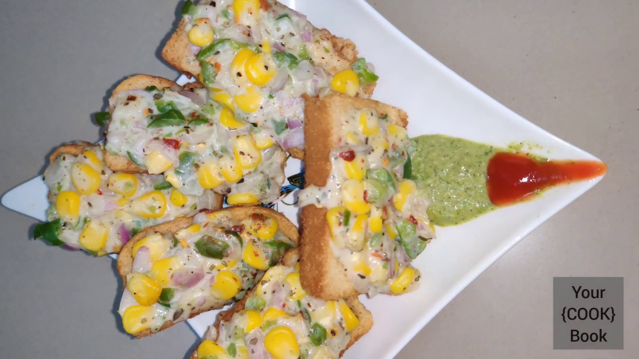 Rusk Toast Snack | White sauce Toast | Cheese rusk | Easy evening snack ...