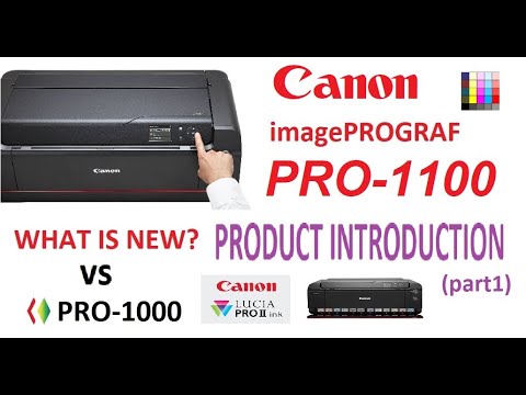 NEW Canon imagePrograf PRO-1100 Product Introduction (part1) what is ...