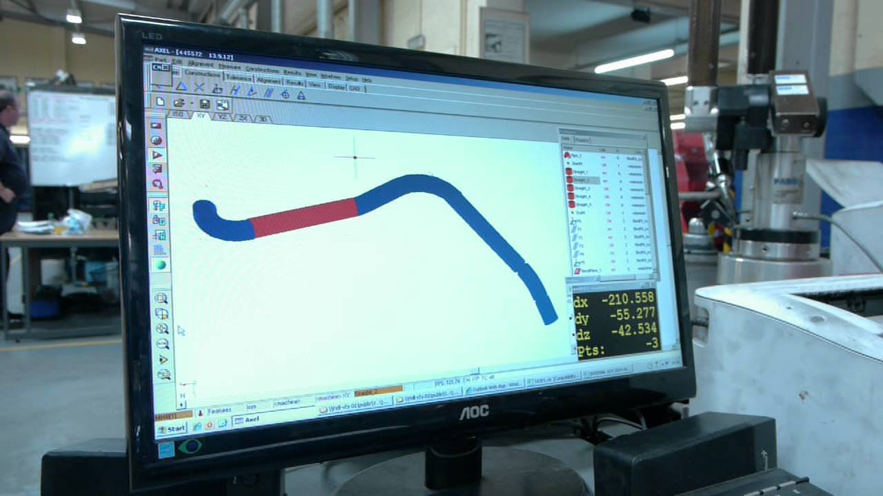CMM Tube measurement using ITP - HydraPower dynamics Ltd - YouTube