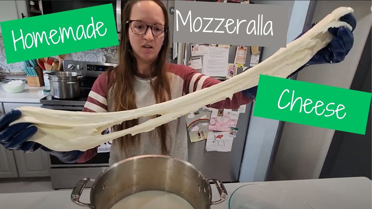 Making Homemade Goat Milk Mozzarella Cheese - YouTube