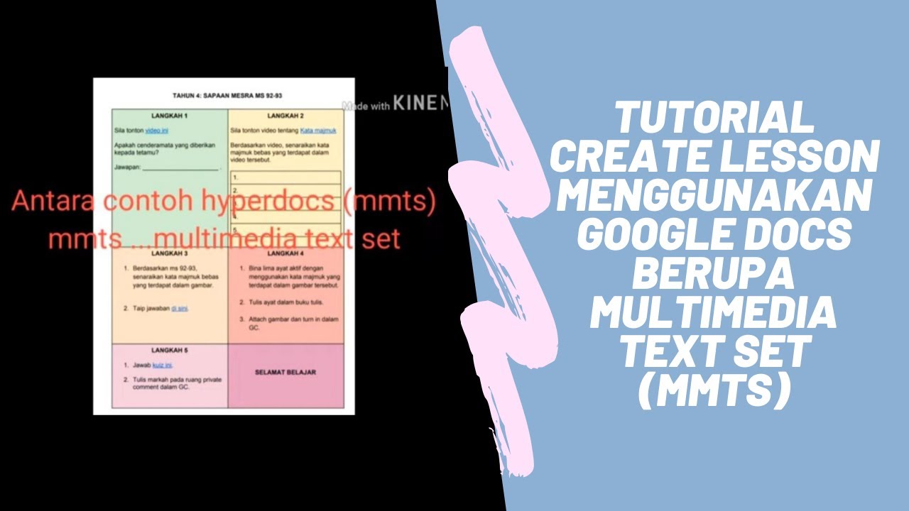 Tutorial create lesson menggunakan GOOGLE DOCS berupa multimedia text ...