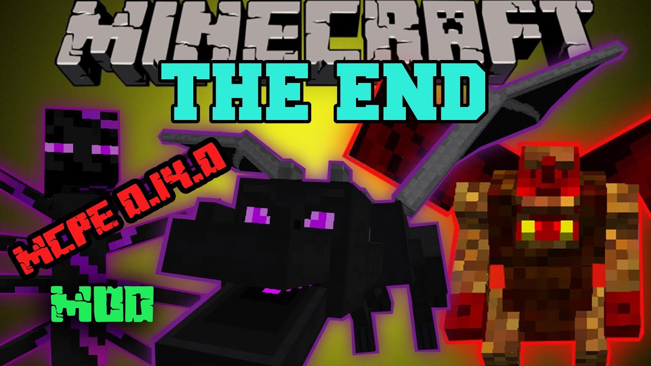 GIẾT RỒNG ENDER | THE END MOD | Minecraft PE 0.14.0 - YouTube
