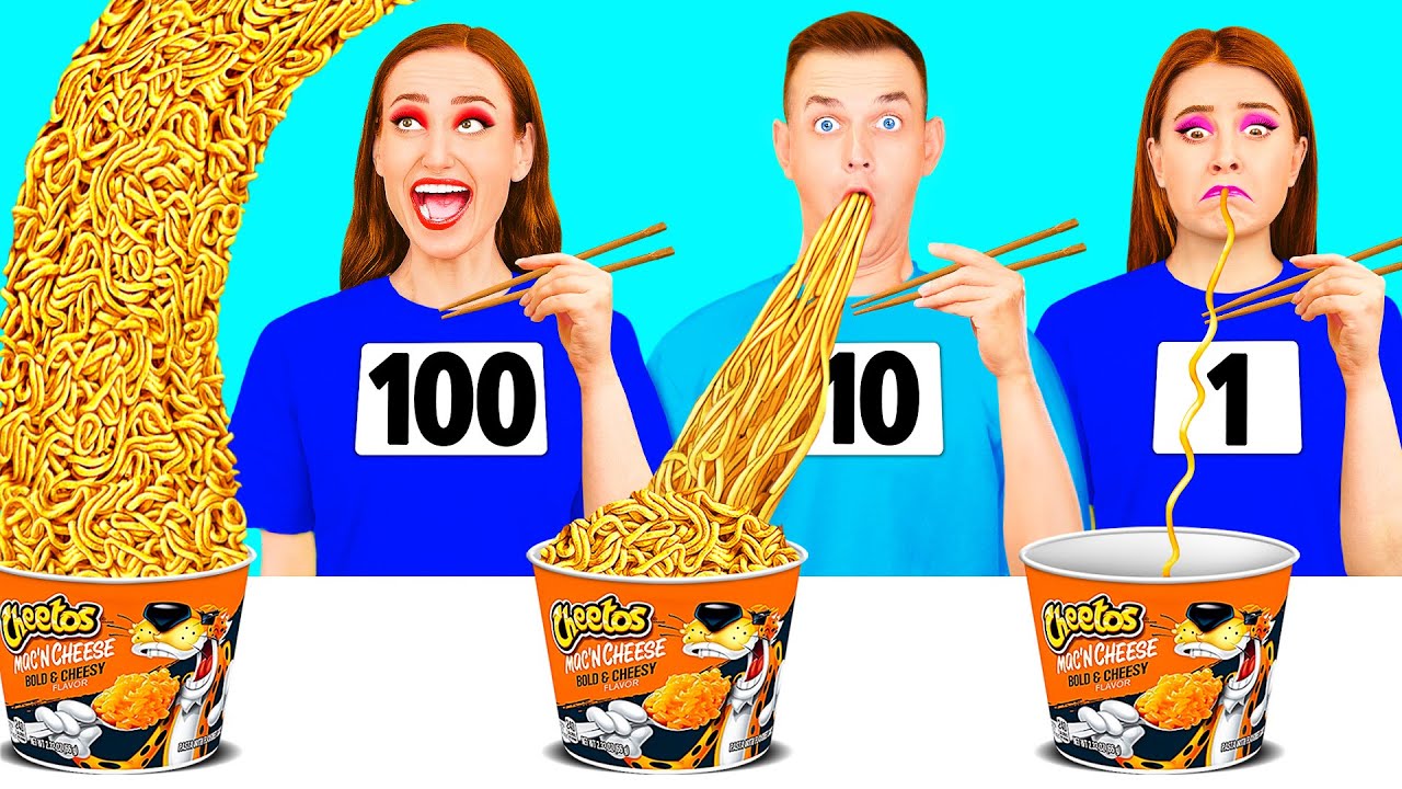 100 Ăn Lớp Thách thức | Thử Thách Điên Rồ BaRaDa Challenge - YouTube