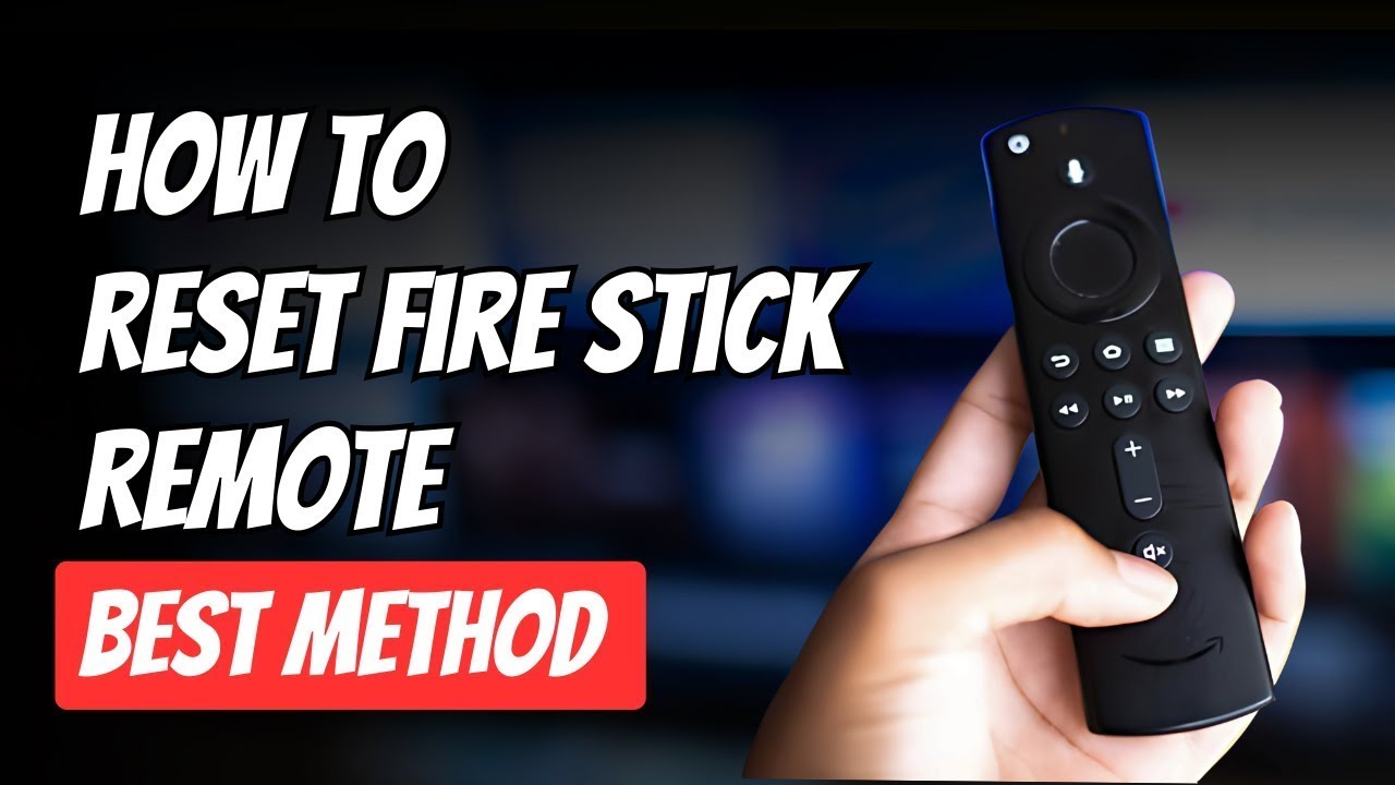 How to Reset Amazon Fire Stick Remote & Fix Most Issues (Easy Method ...