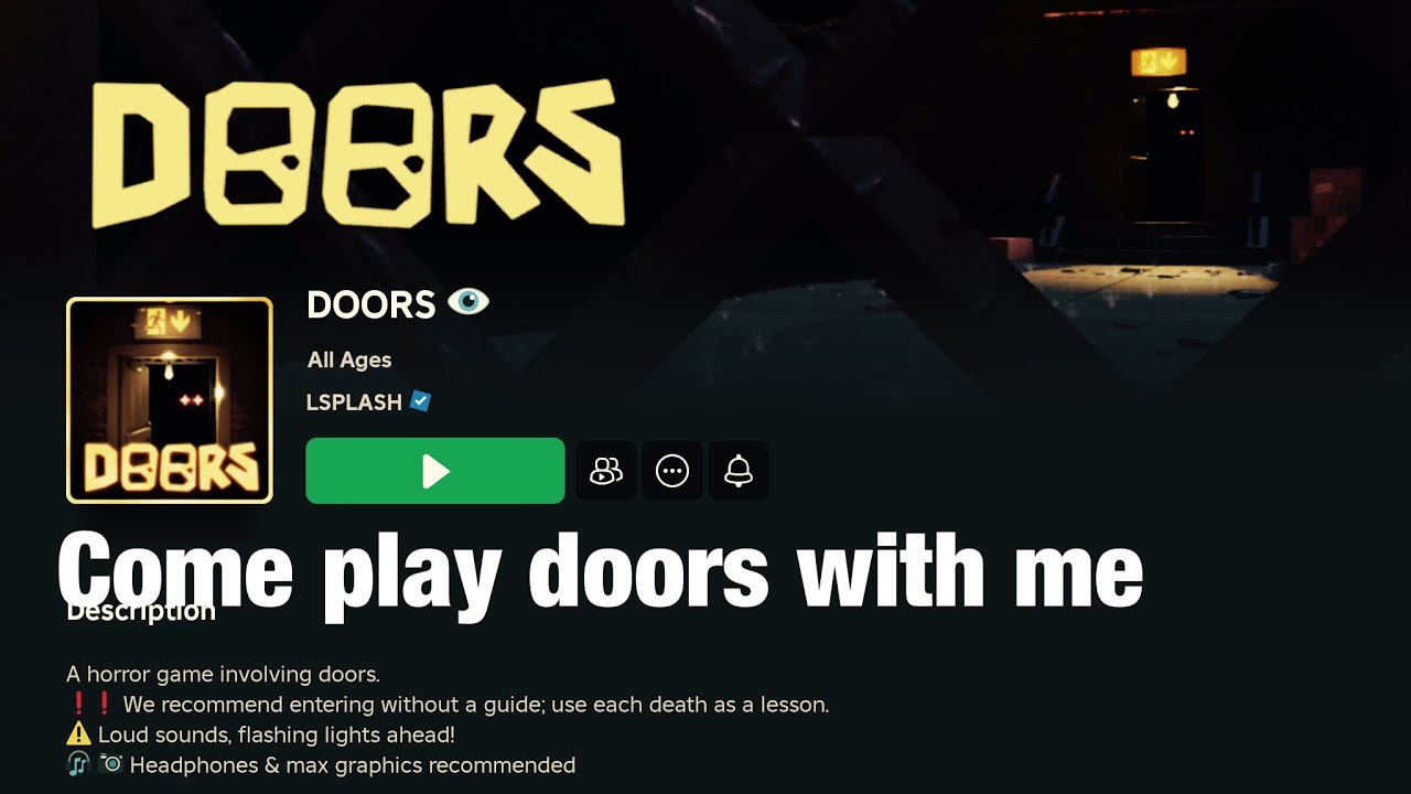 Come play withe me doors on my iPad👍🏽👍🏽 - YouTube
