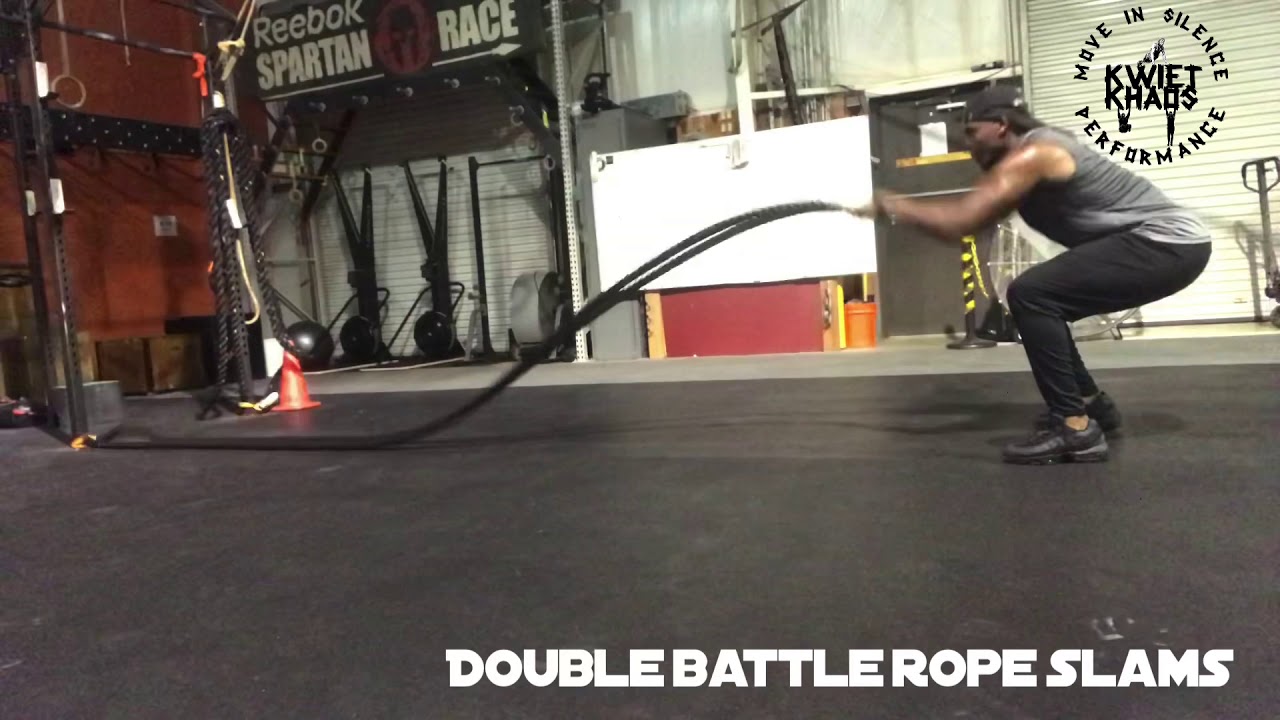 Double Battle Rope Slams - YouTube