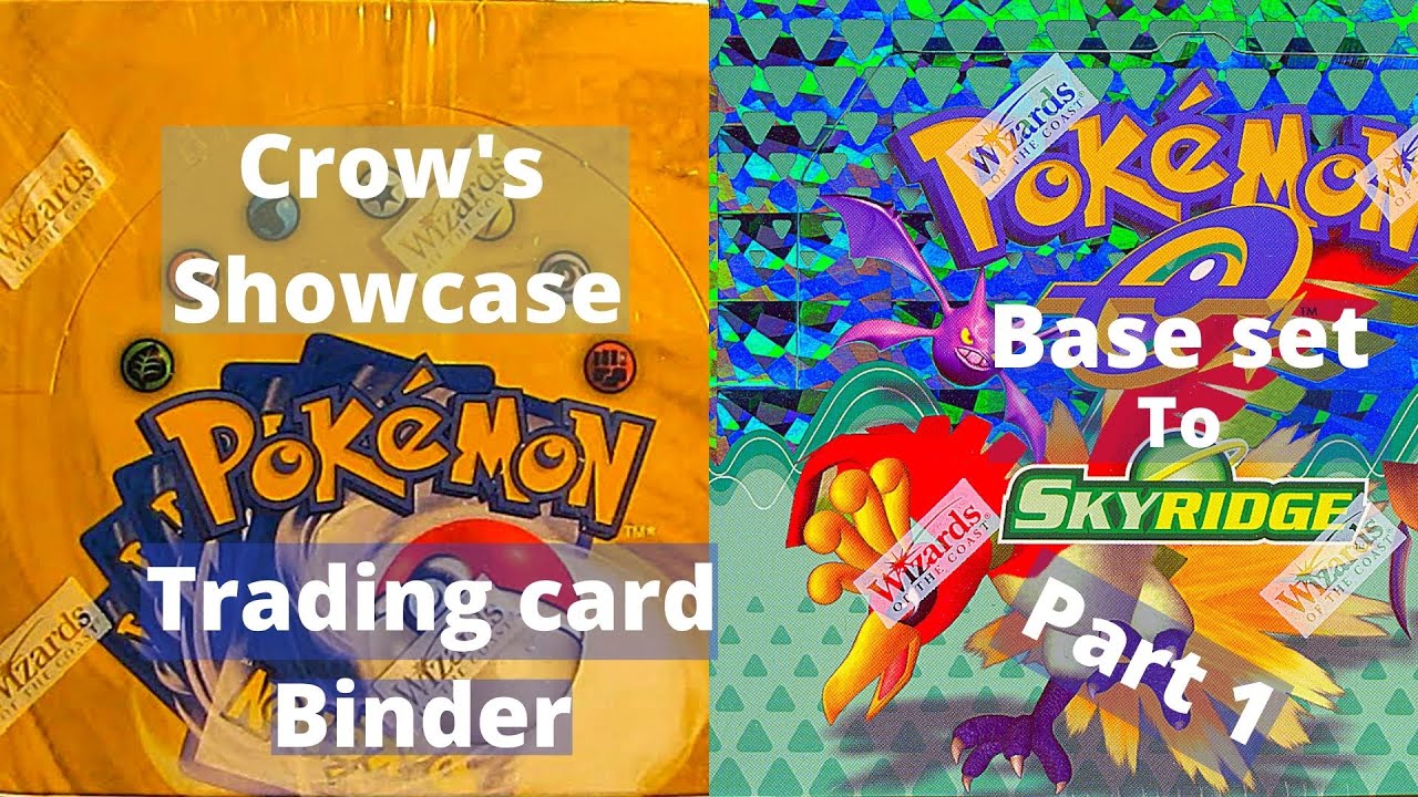 Crow's showcase Pokémon trading card collection part 1 - YouTube