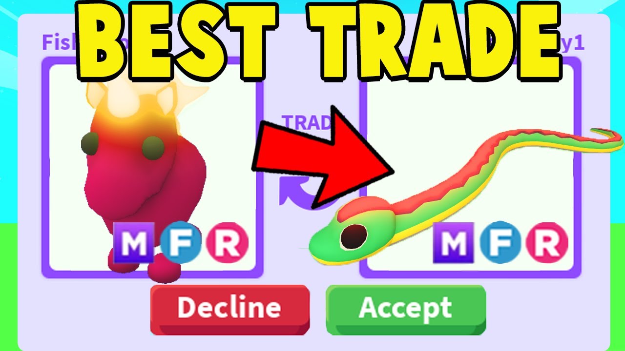 Trading for MEGA GARDEN SNAKE in Adopt Me! - YouTube