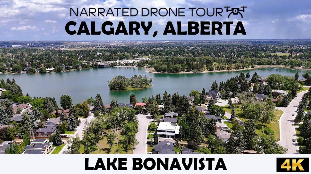 🏡 Discover Lake Bonavista Calgary Alberta | Stunning 4K Drone Views! 🌅🍁 ...