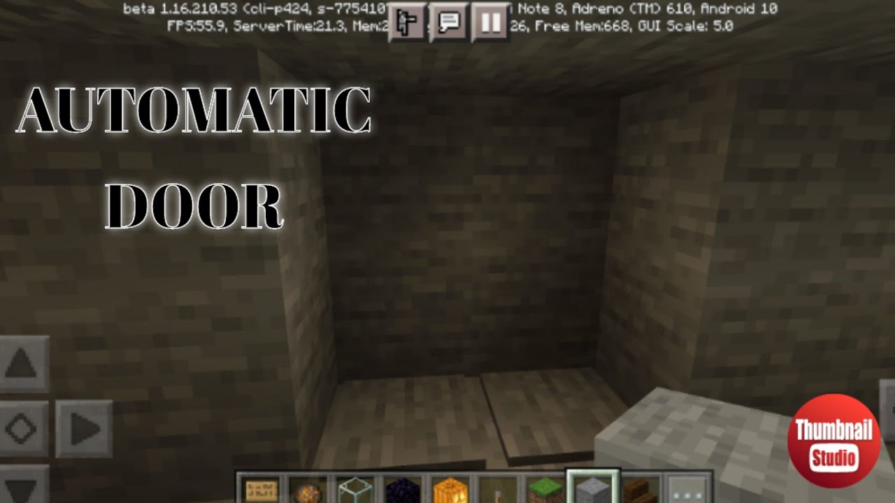 Minecraft : How to make Automatic slide door and Parrot cage #3 - YouTube