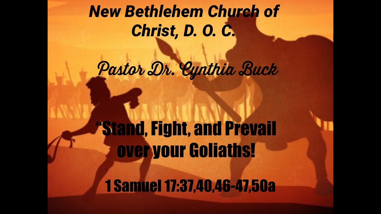 Dr. Cynthia Buck, "Stand, Fight, and Prevail over your Goliaths! - YouTube