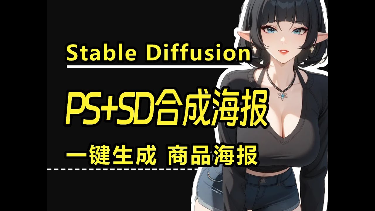 AI一键生成商品海报！PS+SD合成海报，零基础，无废话，小白轻松学会！Stable Diffusion零基础教程！ - YouTube