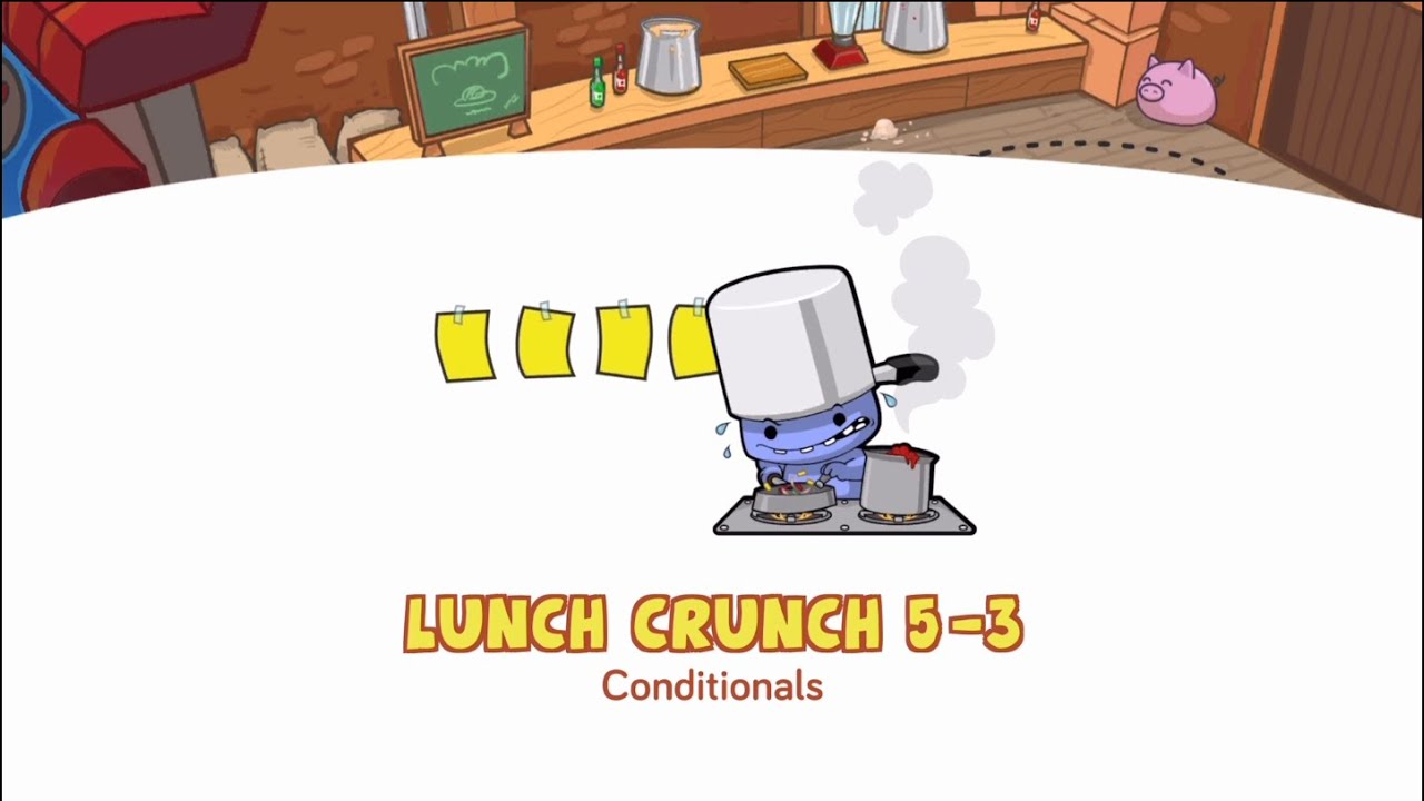 Learn to Code Conditionals Gameplay | CodeSpark Puzzles Lunch Crunch 5 ...