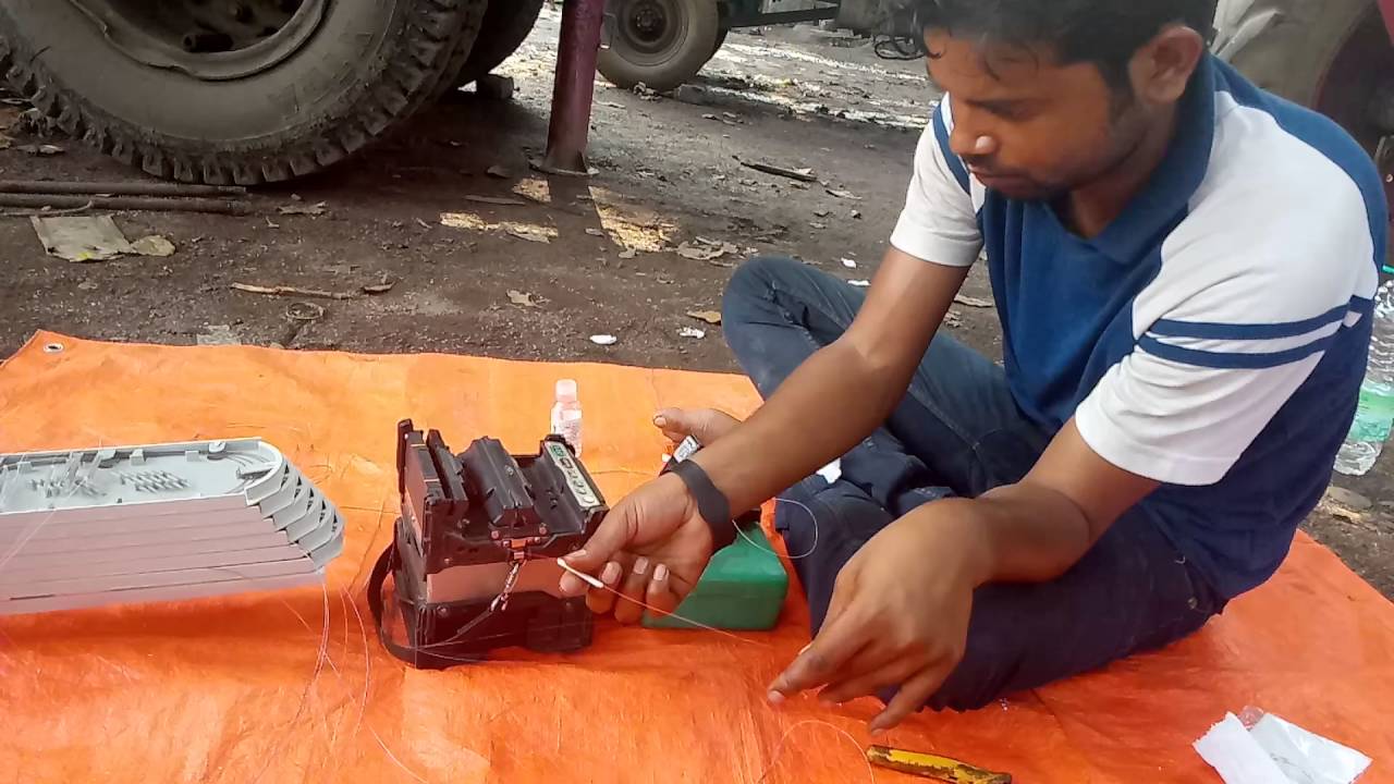 JIO OFC SPLICING BY SAJID - YouTube