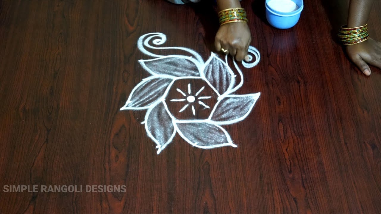 telugu muggulu without dots daily rangoli designs simple free hand ...