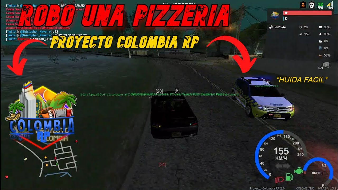 ROBO UNA PIZZERIA EN GTA SAN ANDREAS ROLEPLAY / [Proyecto Colombia RP ...