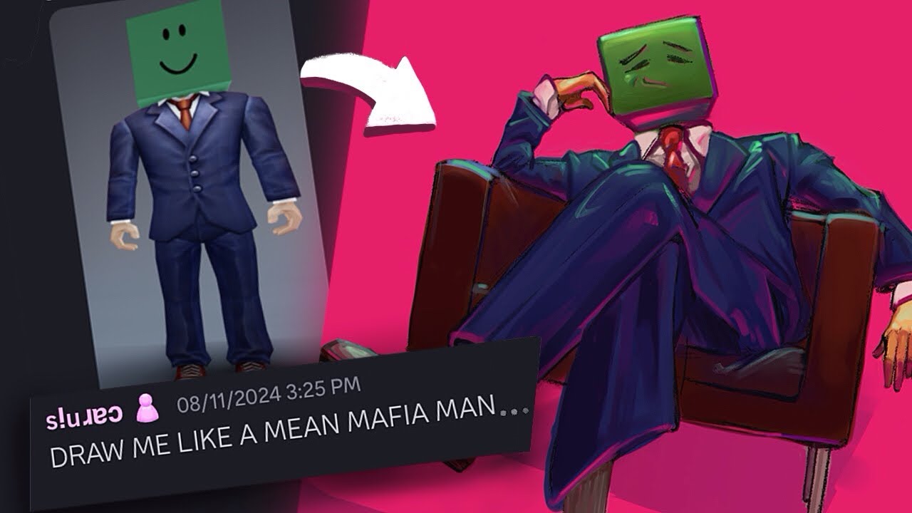 Drawing Roblox avatars from discord - YouTube