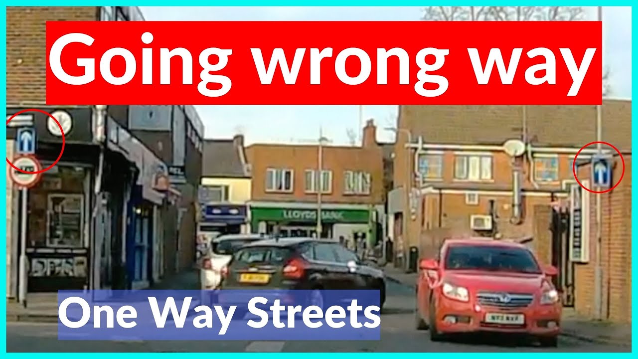 Caught going wrong way on a one way street - YouTube