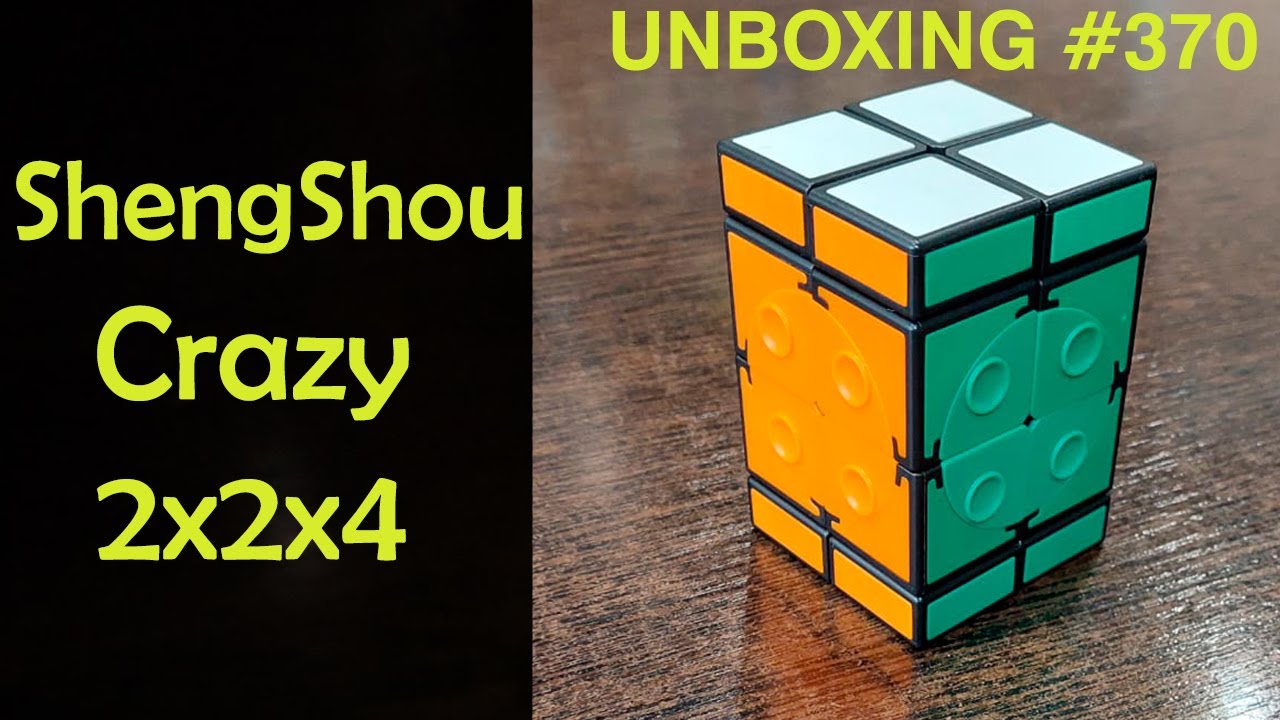 Unboxing №370 ShengShou Crazy 2x2x4 | Sengso | Крейзи Кубоид 2х2х4 ...
