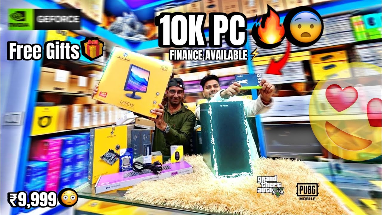 10K PC SETUP 🔥🤑 WITH FULL HD MONITOR 💥 FINANCE AVAILABLE 💥🤯 - YouTube