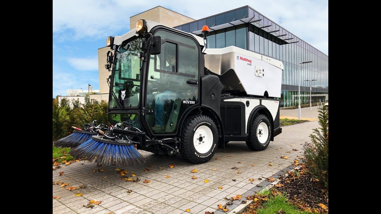 Multihog CV Sweeper - Paper Mill Testing - YouTube