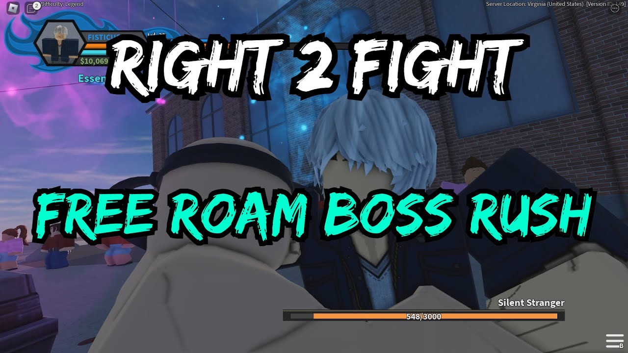Roblox Right 2 Fight || Free Roam Boss Rush - YouTube