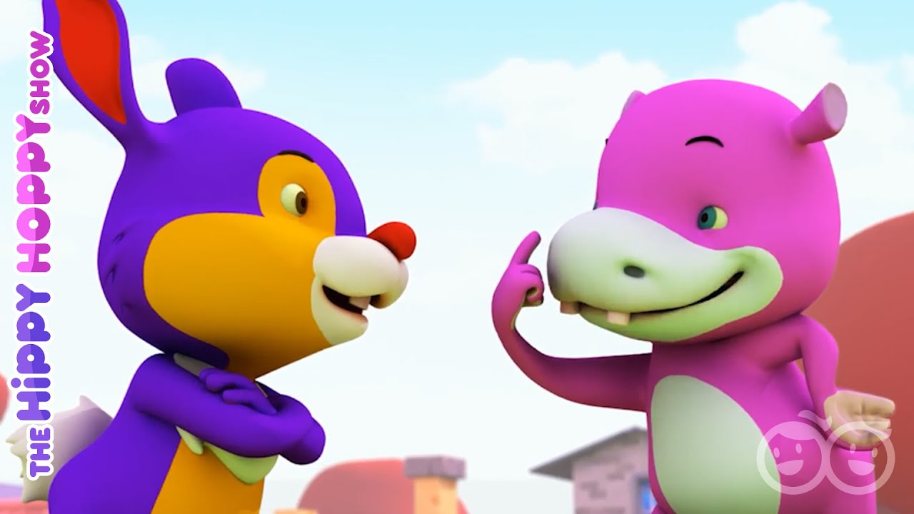 Hippy Plays with Rabbit | Simple Nursery Rhymes for Kids | Hippy Hoppy ...