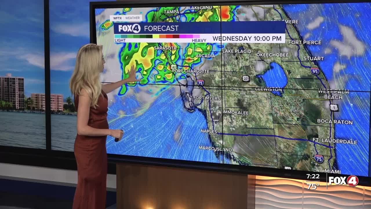 FORECAST: Stormy Wednesday ahead, tracking Tropical Storm Bret - YouTube