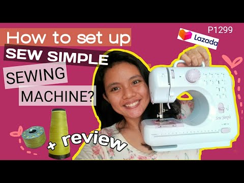 How to Set up the Sew Simple Sewing Machine 12 stiches (for beginners ...