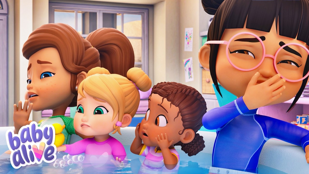 Who Farted in the Paddling Pool? 🤢 Baby Alive Dolls 🐣 Cartoons for Kids ...