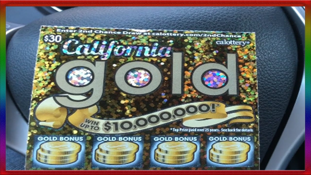 ** CALIFORNIA GOLD SCRATCH OFF TICKET ** SL's SCRATCHERS CHANNEL ...