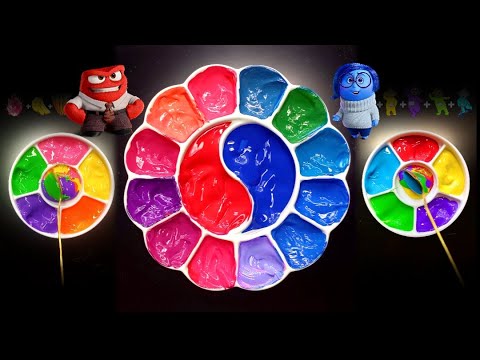 Anger vs. Sadness | Inside Out 2 color mixing | Guess The Final COLOR ...