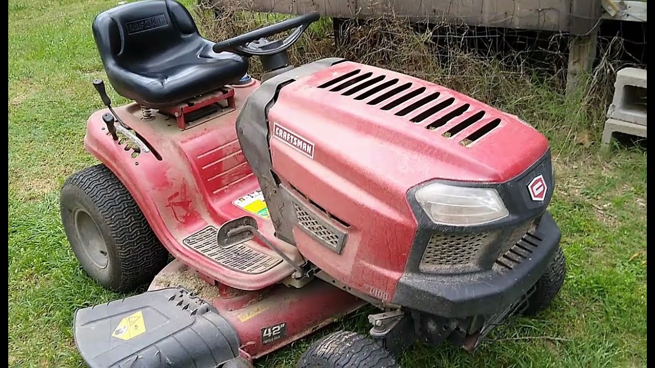 Craftsman Riding Mower - Getting Ready For Summer - Part One - YouTube