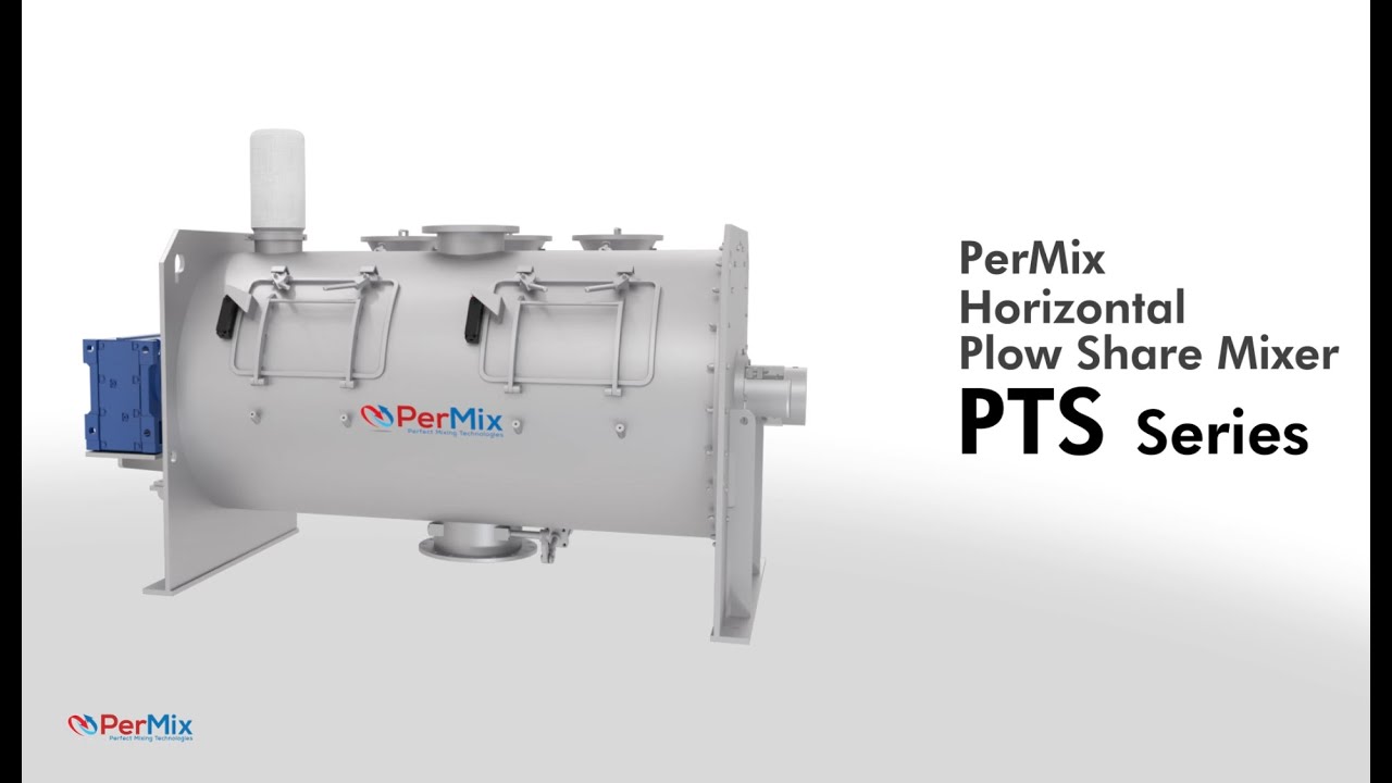 PerMix PTS Plow Share Horizontal mixers 3D demonstration video - YouTube