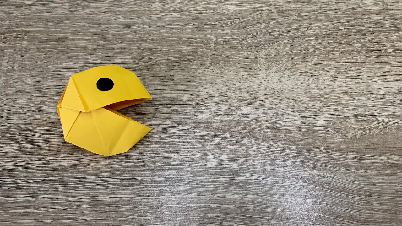 How to Make Origami Pacman | Easy Paper Pacman - YouTube