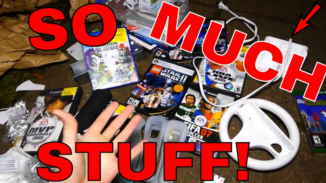 SO MUCH GREAT STUFF!!! Dumpster Dive Gamestop Night #367 - YouTube