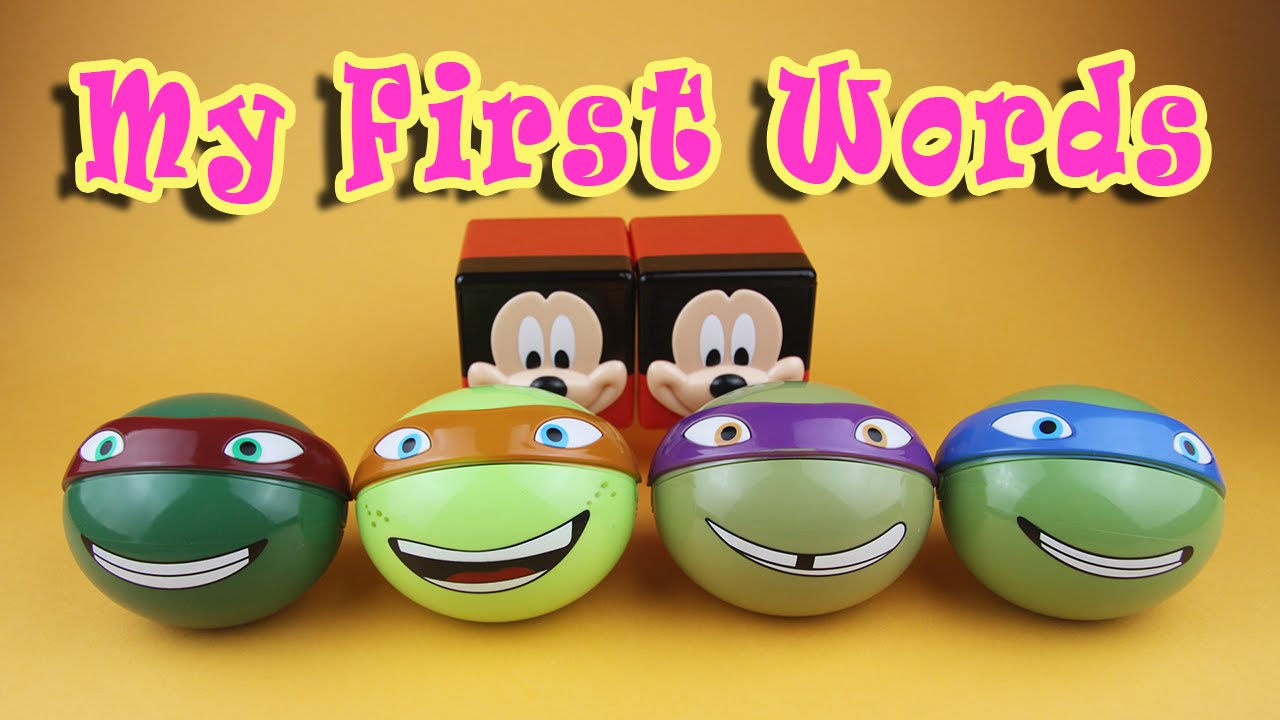 My First Words with TMNT Raphael Leonardo Donatello Michelangelo Disney ...