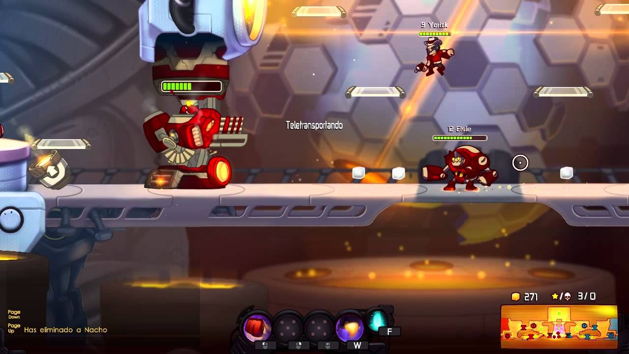 Awesomenauts a puño limpio con Skolldir con el traje de Yogscast ...