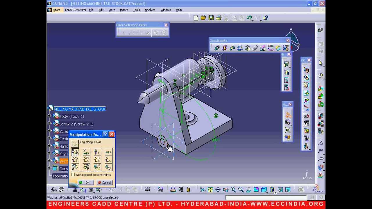 MILLING MACHINE TAIL STOCK ASSEMBLY- FILE 1 OF 2 - YouTube