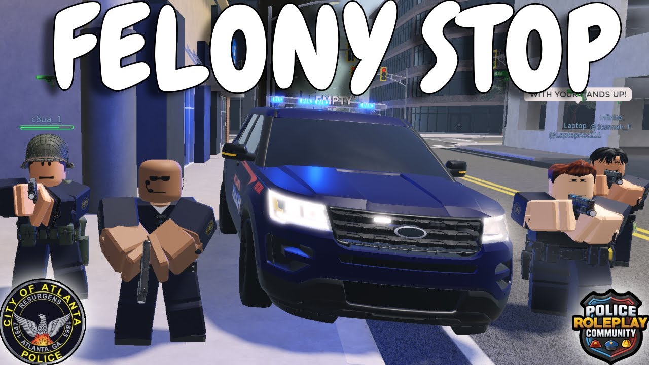 ATLANTA PD FELONY STOP!! Roblox ERLC - YouTube