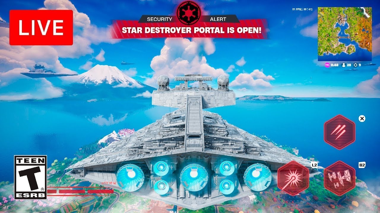 🔴 [LIVE] *NEW* FORTNITE STAR DESTROYER LIVE EVENT - YouTube