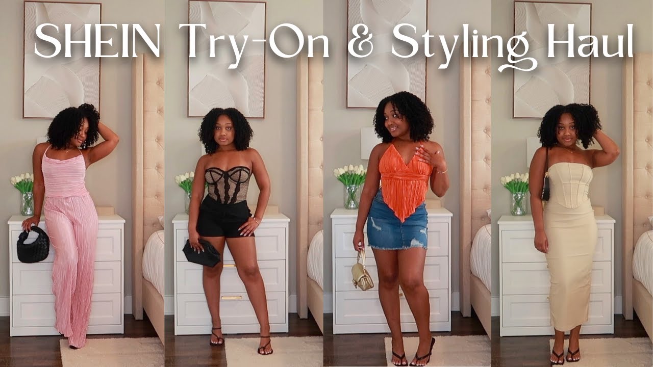 SHEIN SXY Collection Try-On Haul & Styling - YouTube