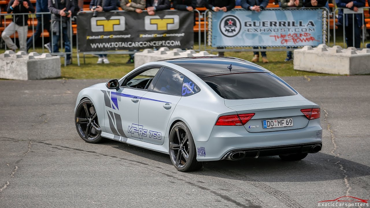 770HP Audi RS7 MF-RS750 w/ Milltek Exhaust - Revs, Drag Races ...