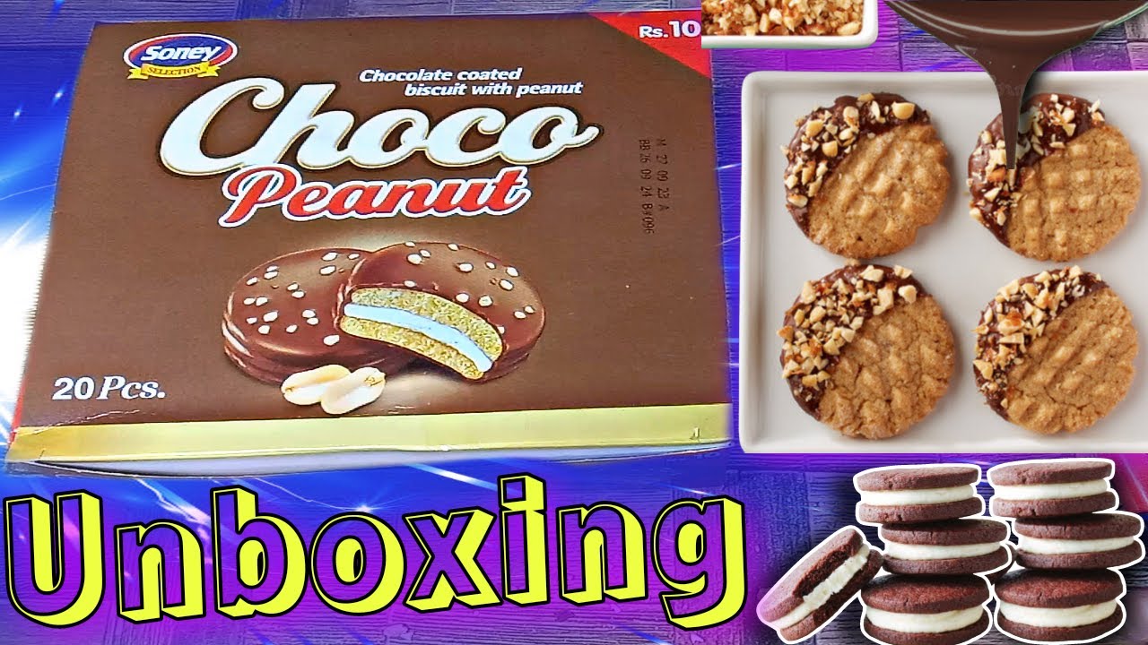 Choco Peanut Unboxing | Chocolate Coated Biscuit With Peanut | Sajidali ...